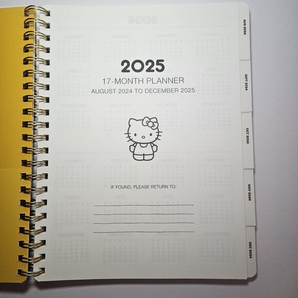 Hello Kitty | Office | Hello Kitty 224 2025 Planner 7 Months Monthly ...